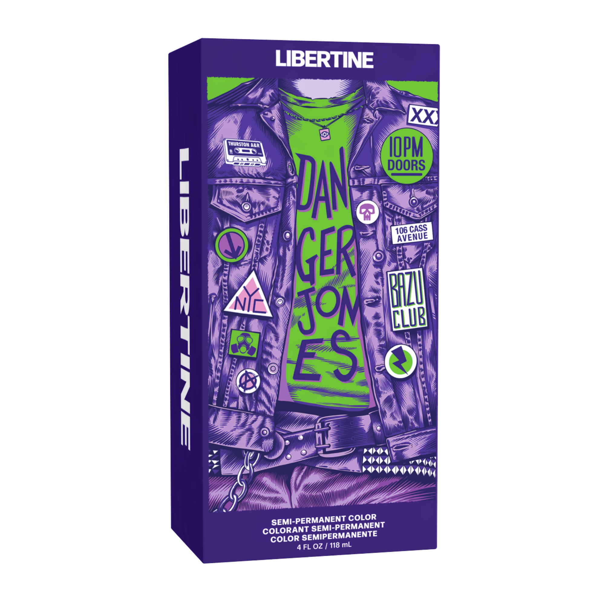 Danger Jones Semi-Permanent Colour - Libertine (Violet) 118ml