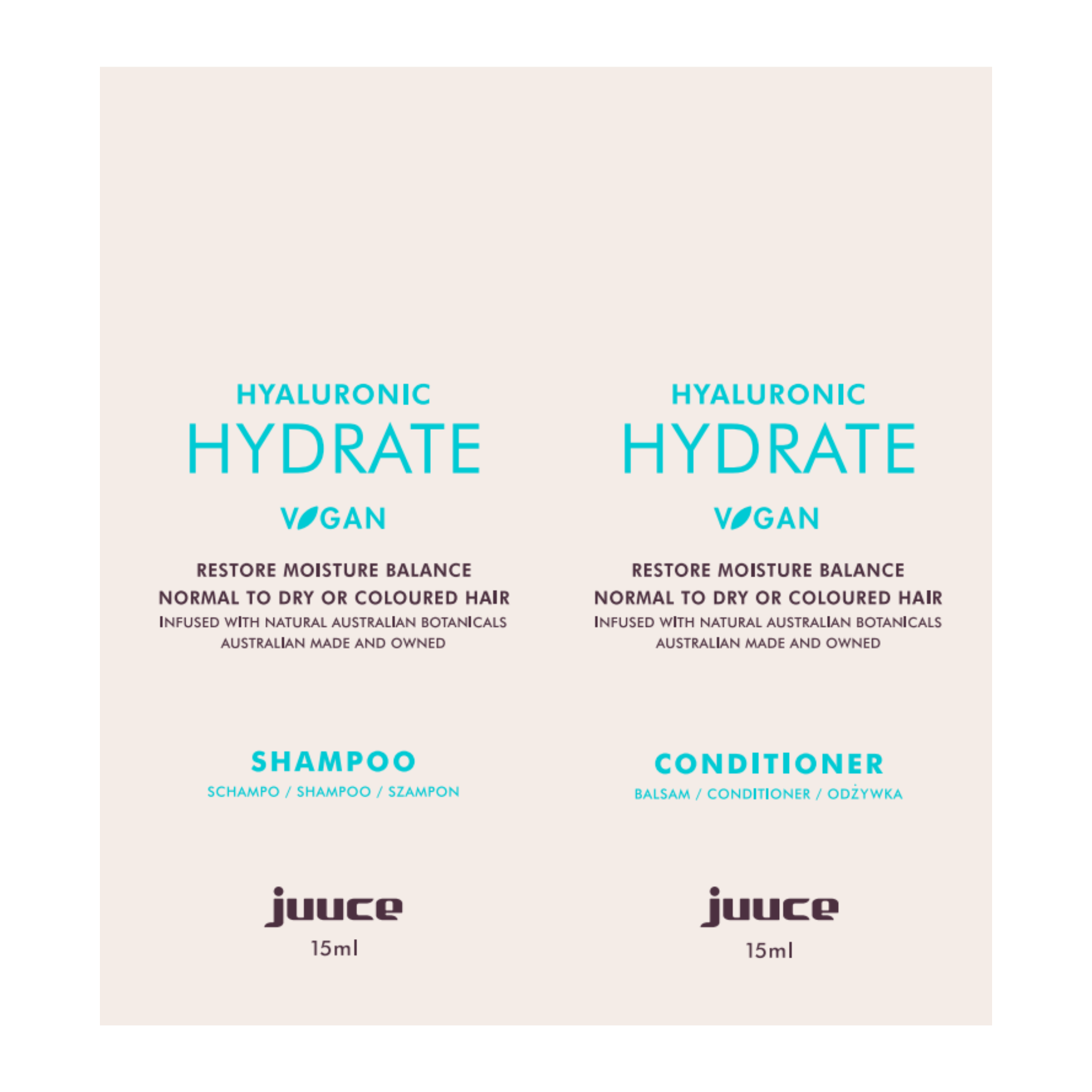 JUUCE Hyaluronic Hydrate Sachet Duo