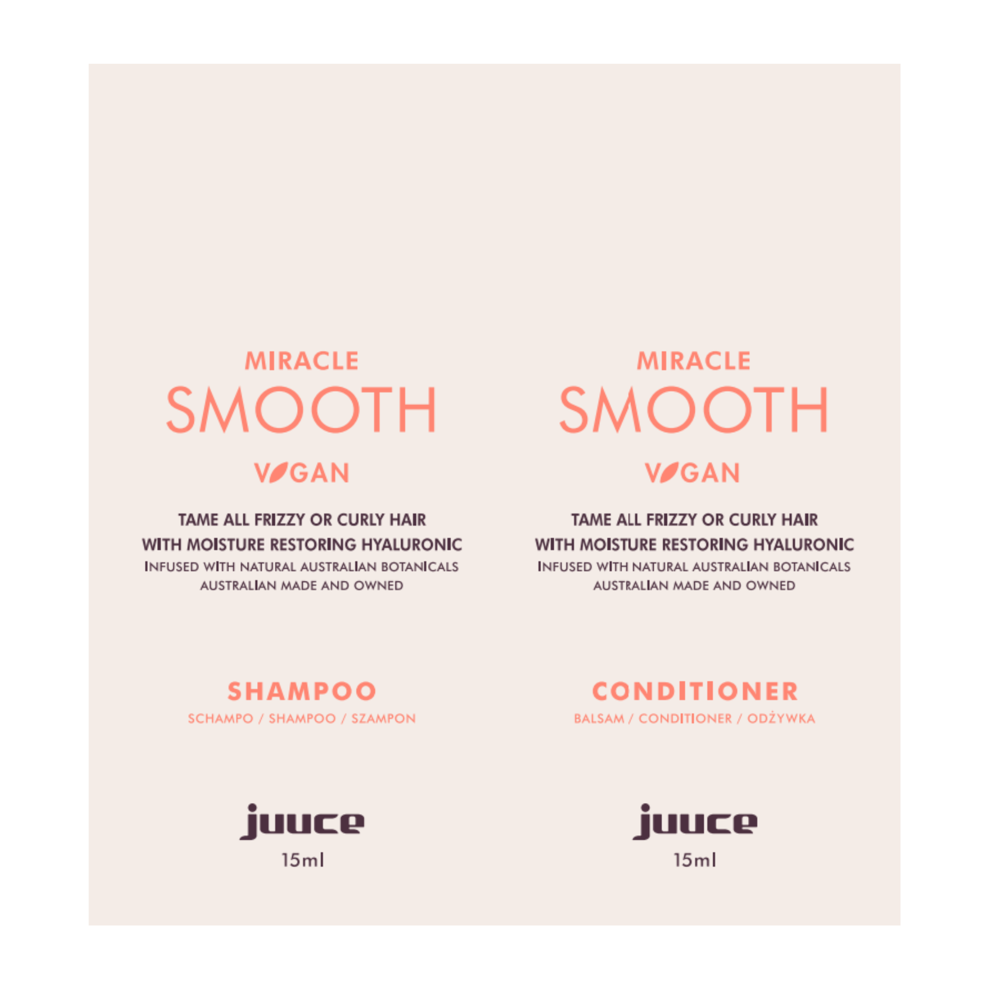 JUUCE Miracle Smooth Sachet Duo